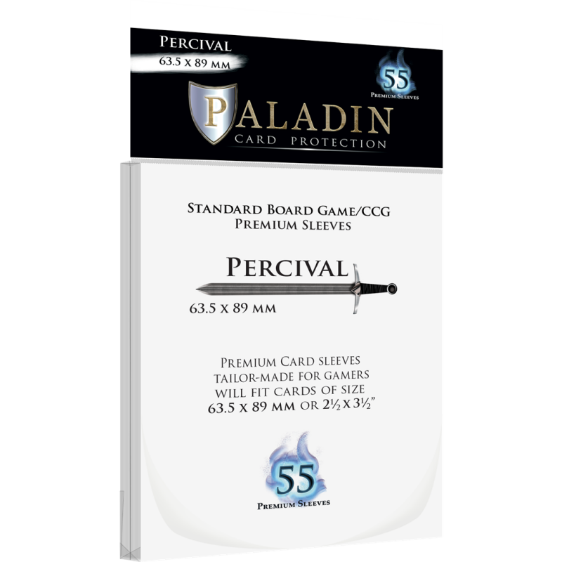 Paladin Sleeves - Percival Premium 63,5x89mm (55 Sleeves) Standard Bo ...