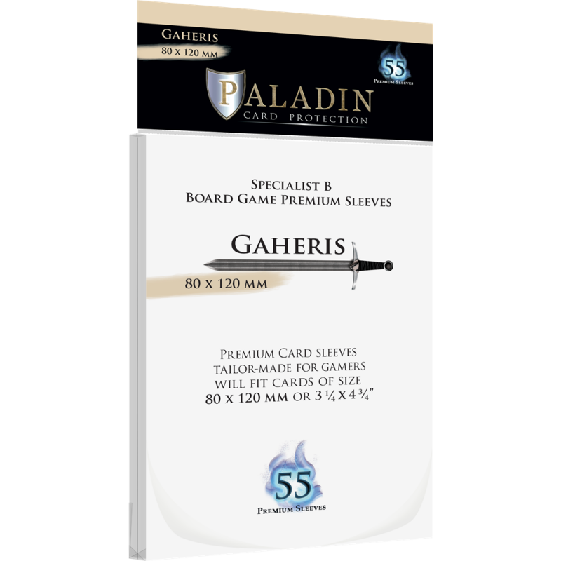 Paladin Sleeves - Gaheris Premium 80x120mm (55 Sleeves) Specialist B, 3 ...